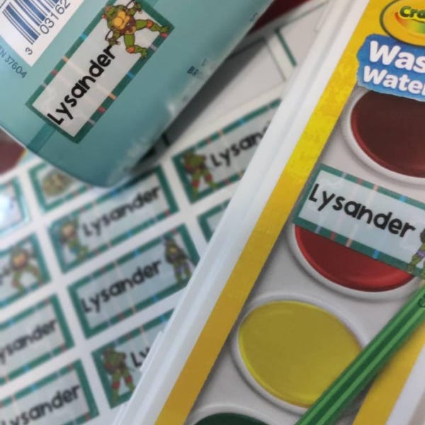 School Label Sticker Waterproof Clear Overlay School Supplies Back to ...
