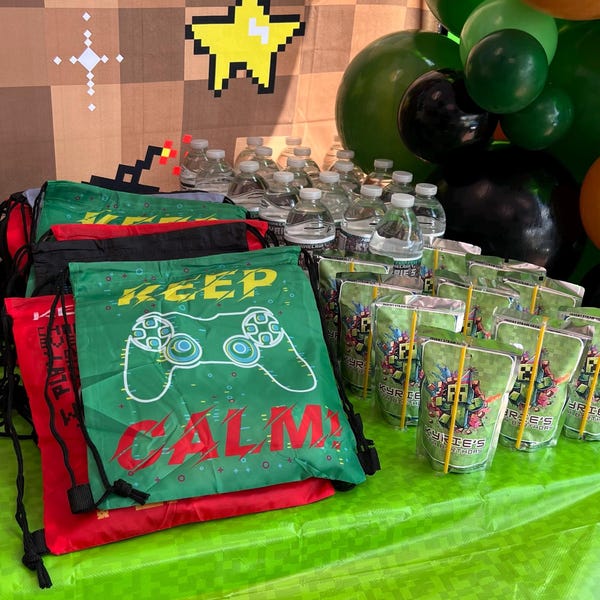 Blocky Game Birthday Thank You Tag,blocky Thank You Tag Template,blocky ...