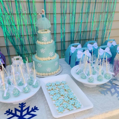 Mini Blue Snowflake Cookies 2 1/2 Dozen Mini Cookies - Etsy