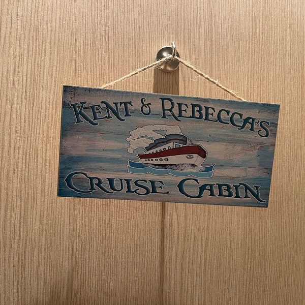 Personalized "your Name's" Cruise Cabin Cruise Boat Ship Door Marker ...