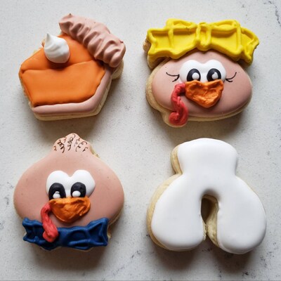 Girly Droopy Turkey Face Cookie Cutter - Etsy