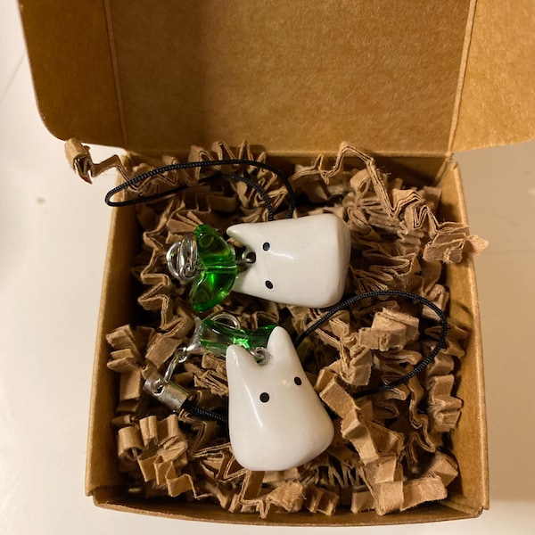 Chibi Sprout Charm Keychain Totoro Ghibli Inspired Aesthetic Risascloud ...