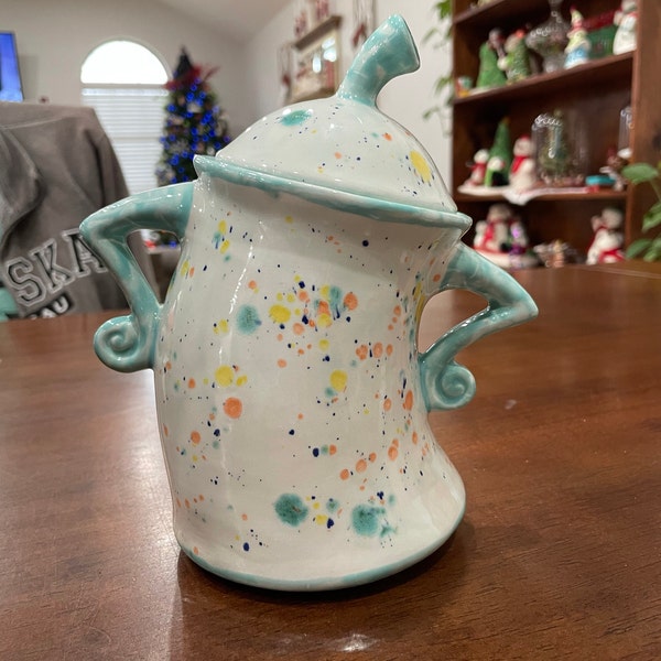 Retro Celadon Sassy Canister - Etsy