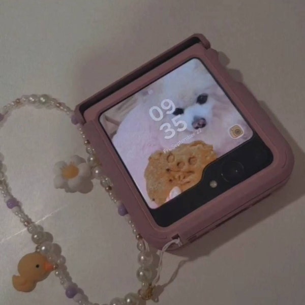 Duck Daisy Phone Strap/duck Daisy Flower Phone Charm/beaded Phone ...