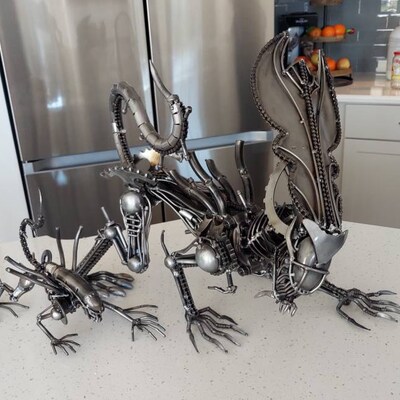 Steampunk the Life Size Metal Monster made-to-order - Etsy