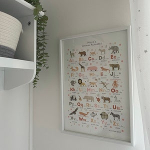 Animal Alphabet Poster Baby Gift Nursery Decor Alphabet | Etsy