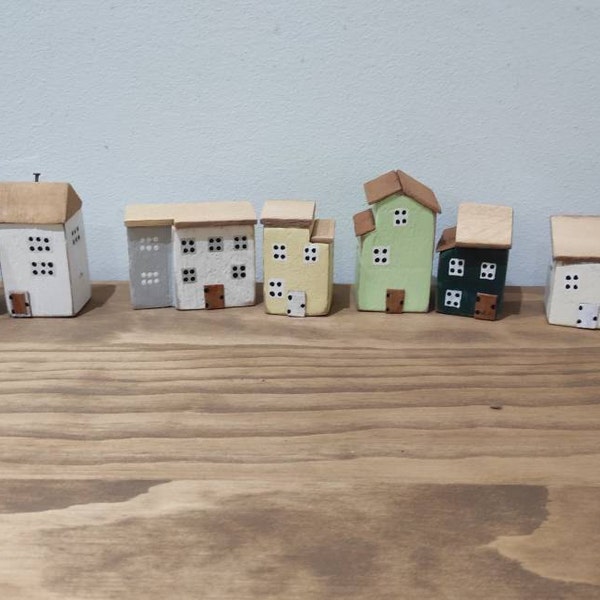 Tiny House Small Decorative Wood House Handmade Wooden Gift, Cute New ...