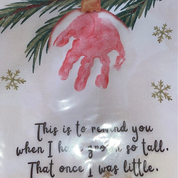 Christmas Handprint Poem / Everlasting Mistletoe / Xmas Handprint ...