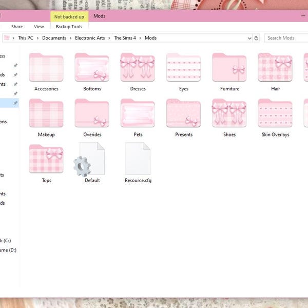 Pink Desktop Icons, Pink Desktop Folders, Pink Mac Book Icons, Folder ...