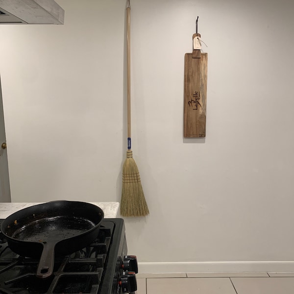 Lightweight Corn Broom: Handmade Kitchen Broom, Natural Poplar Handle ...