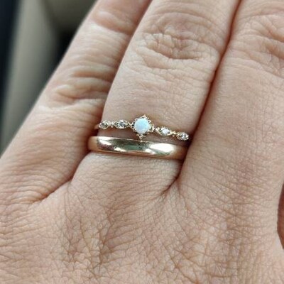 Womens Small Promise Ring Simple Promise Ring Dainty Gold - Etsy