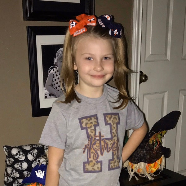 Astros Hair Bow, Astros Bow, Astros Headband, Toddler, Baby, Big Girl ...