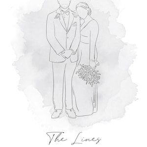 CUSTOM LINE DRAWING Custom Illustration Digital Art Line - Etsy