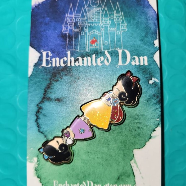 Snow White Hard Enamel Flip Pin - Etsy
