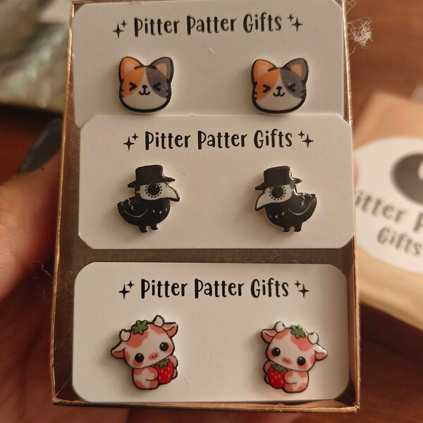 Mothman Earrings, Cryptid Earrings, Unique Earrings, Trendy Jewelry ...