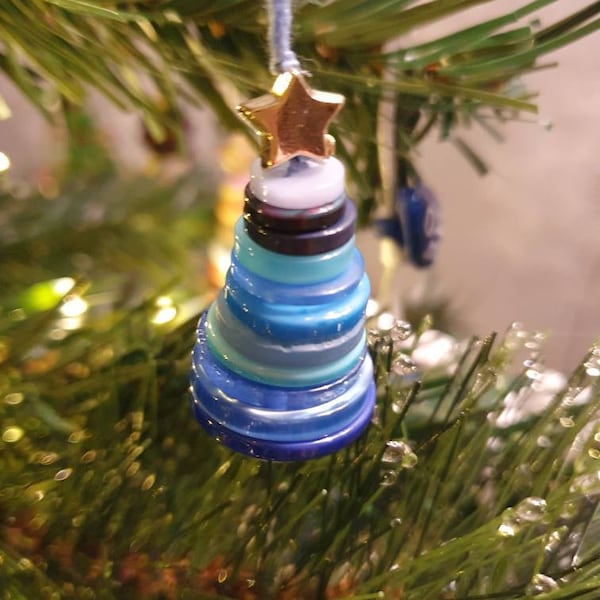 Handmade Button Angel/fairy Christmas Tree Decoration, Gift Tag or ...