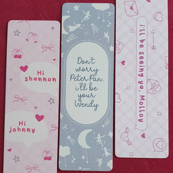 Boys of Tommen Bookmarks - Binding 13 & Saving 6 - Girly Bookmarks - Etsy