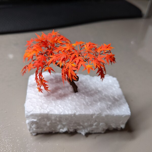 KIT Miniature #3 Maple Tree Bonsai Color Garden Dollhouse Flower Kit ...