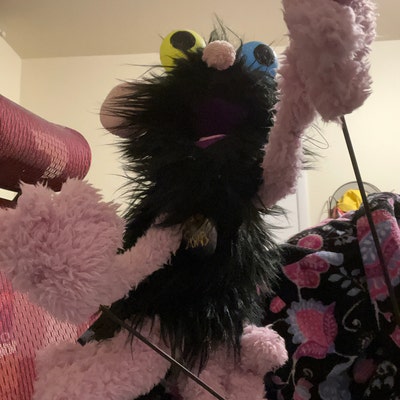 Professional Puppet Arm Rods Black, Green or Blue Arm Rods pair Hand ...