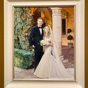 Portrait painting Commission portrait Photo to painting | Etsy