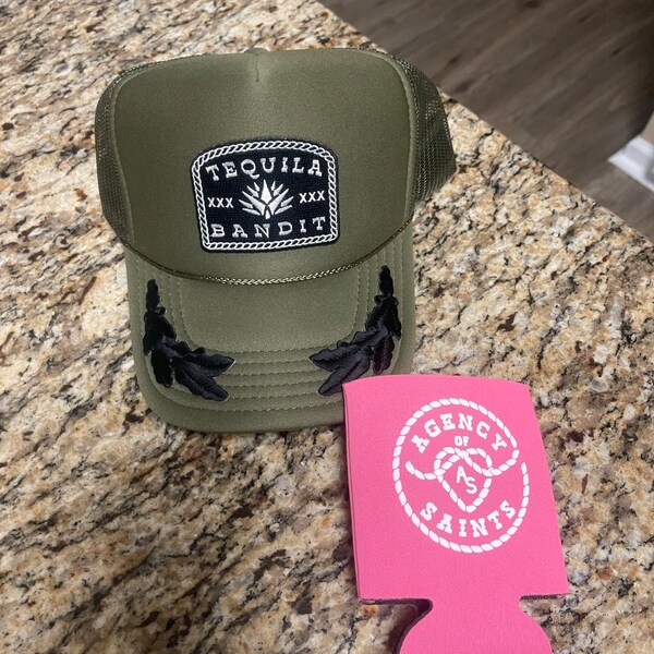 Bachelorette Trucker Shadow Monogram Hats | Choose Your Colors ...