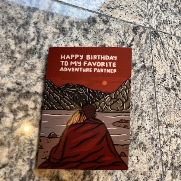 Happy Birthday to My Favorite Adventure Partner | Birthday Card ...