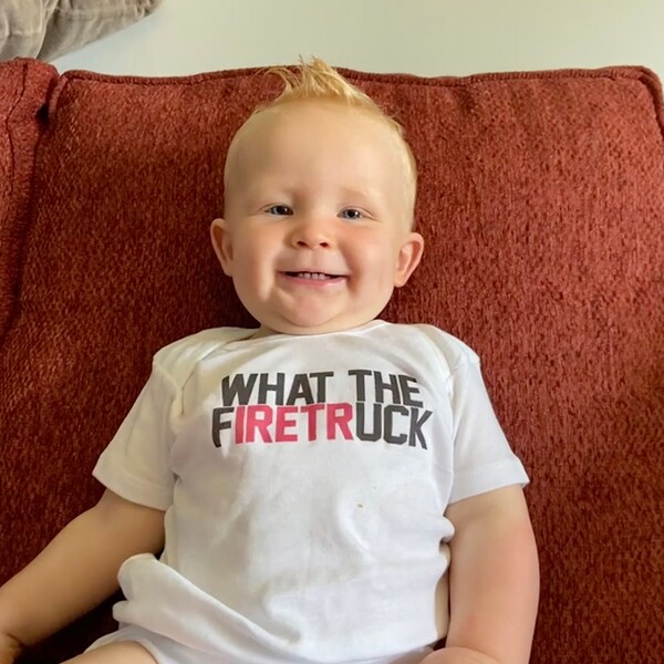 What the Firetruck Onesie® - Firefighter Onsie®, Thin Redline ...