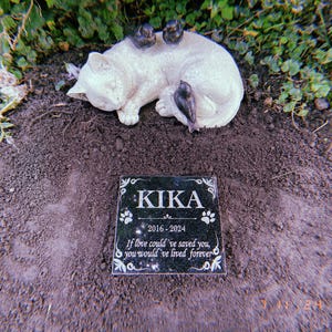 Memorial Stone Gray Slate for Mom Dad, Personalized in Loving Memory ...