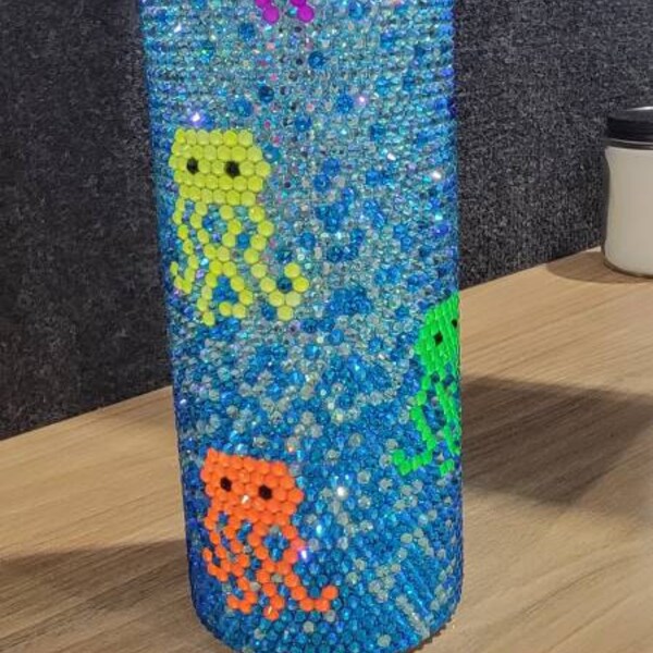 Horror Trio Ss16 20oz Rhinestone Tumble Pattern - Etsy