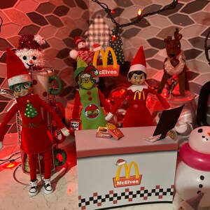 Mcelves Fast Food Display Elf Props Costume for Elf Dolls - Etsy