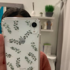 Cute Eucalyptus Leaves Case for iPhone 15 14 13 Pro Max 12 Mini 7 8 XR ...