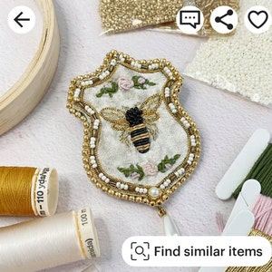 Flowers in Stumpwork Embroidery Kit, Online Class, Embroidery Kit, Diy ...