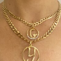 Z Initial Diamond Necklace, 14k Solid Gold and Genuine Diamonds Pendant ...