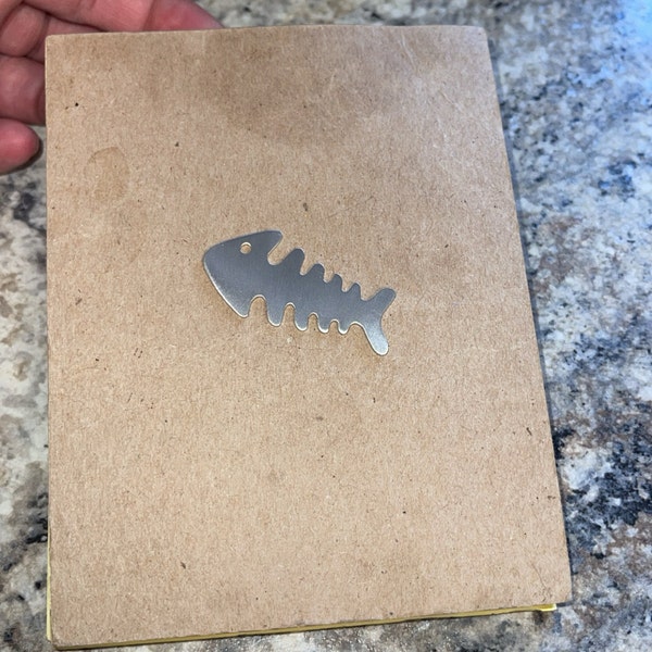 Fish Bone Shaped Aluminum Guitar Pick - Custom Cut and Produced One at ...