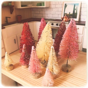 10 Lot Glittery Metallic ROSE GOLD Pink & Ivory Mini Miniature - Etsy