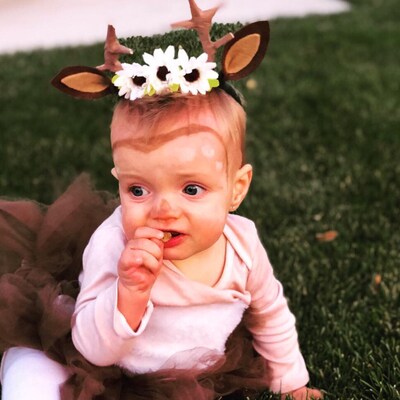 Whimsical Kids Deer Costume With Antler Headband - Etsy