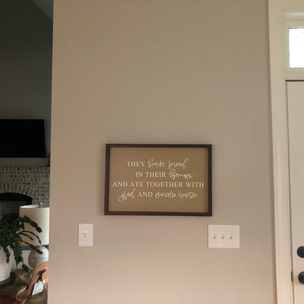 Dining Room Wall Decor Quote Signs Modern Farmhouse Wall Decor ...