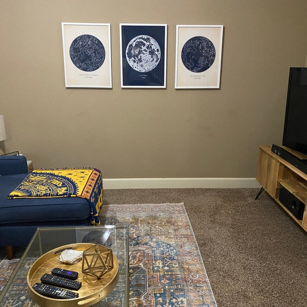 Star Map, Star Map Print, Constellations Chart Print, Constellation ...