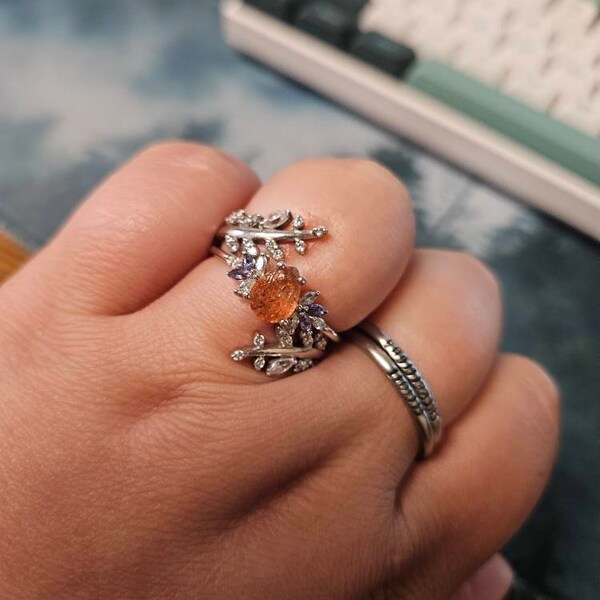 Legend of Zelda Zora Lab Sapphire Spiritual 3 Color Stone Engagement ...