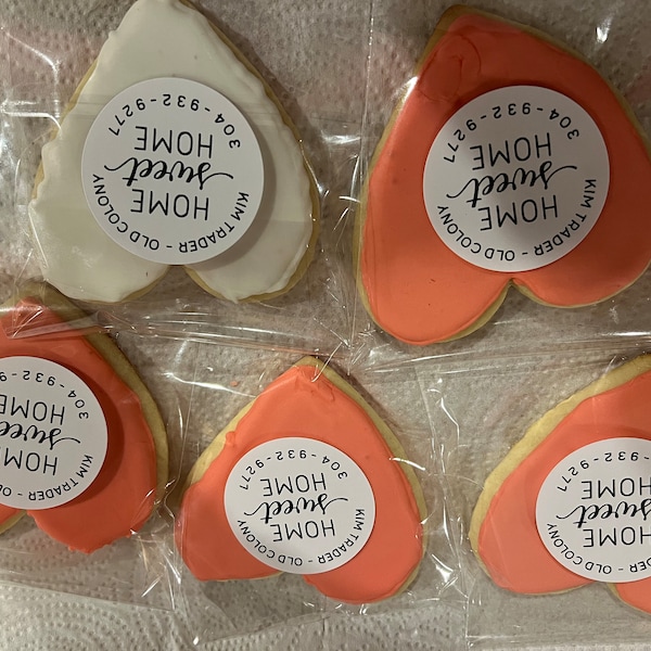Realtor Open House Labels - 20 Personalized Stickers for Cookies, Candy ...