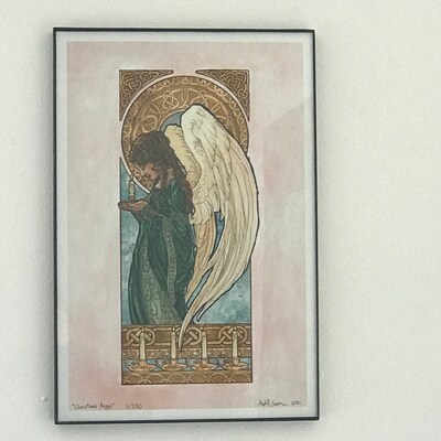 Art Print Lady of November Veiled Woman With Butterflies and ...