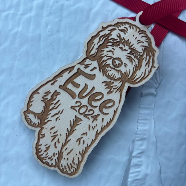 15" Doodle Dog Serving Board - Dog Mom Charcuterie Board - Adorable ...