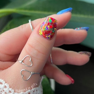 RUBY RED-ICULOUS Neon Dip Powder Dip Powder Dip Powders | Etsy