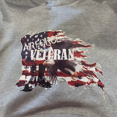 Air Force Veteran patriotic Sublimation Heat Transfers T-shirt Making ...