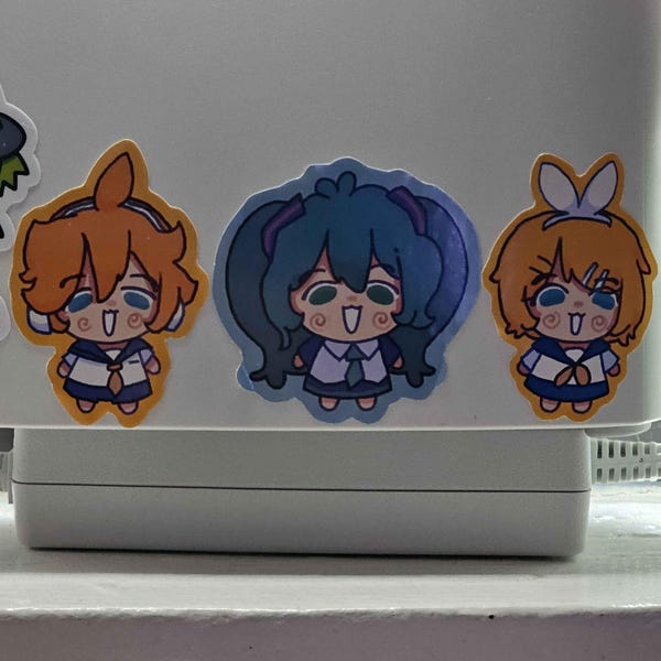 VOCALOID Silly Character Sticker Skrunkly Hatsune Miku, Kagamine Rin ...
