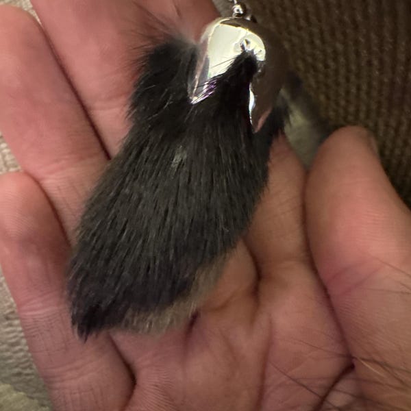 Rabbit Foot Key Chain - Etsy