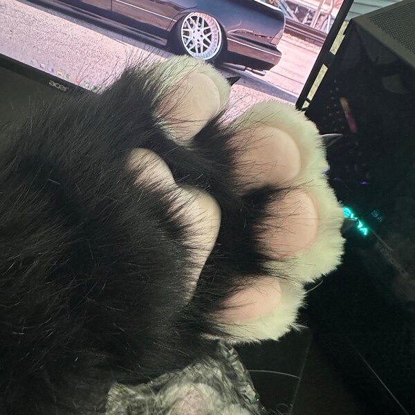 17 Colorsfursuit Furry Cat Paws With Claw, Fursuit Cat Gloves, Cosplay ...