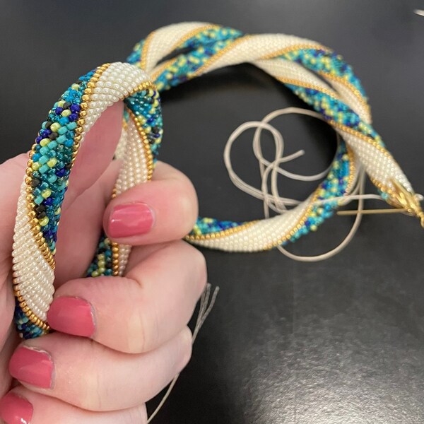 PDF Native American Style Bead Fringe Earrings, Colorful Hoop Earrings ...