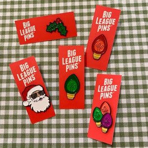 Christmas Bulb Enamel Pin Light up Your Lapel With Our Vintage, Retro ...