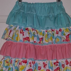 PDF Sewing Pattern Less Tutorial 4-row Ruffles Ruffled up Skirt Sizes ...